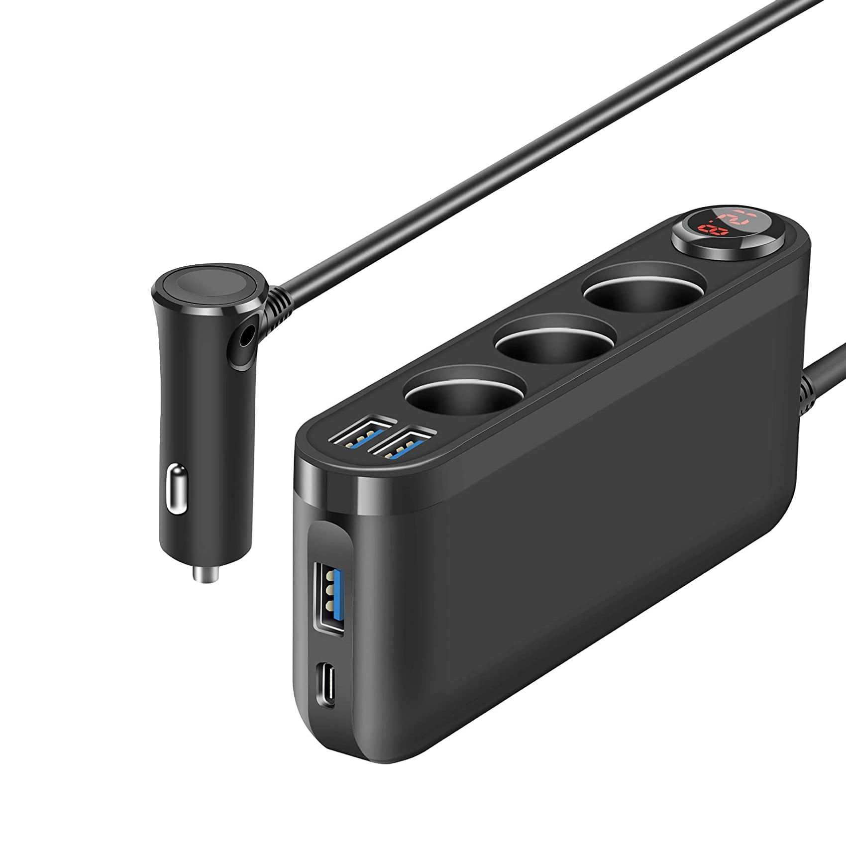 Extractme Car Cigarette Lighter Adapter Splitter 120W QC3.0 USB Fast ...