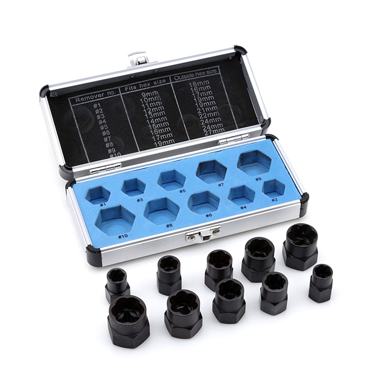 Extractor 11pcs Nut Extractor Kit Screw Extractor Damaged Bolt Remover ...