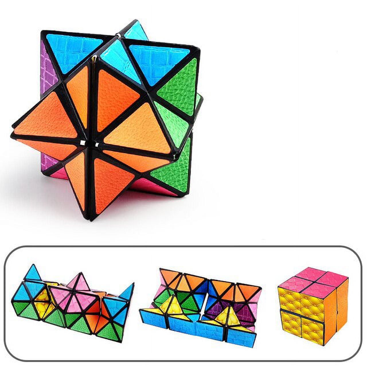Extraordinary 3D Magic Cube Fidget Toy Puzzle Cube Antistress Adults ...