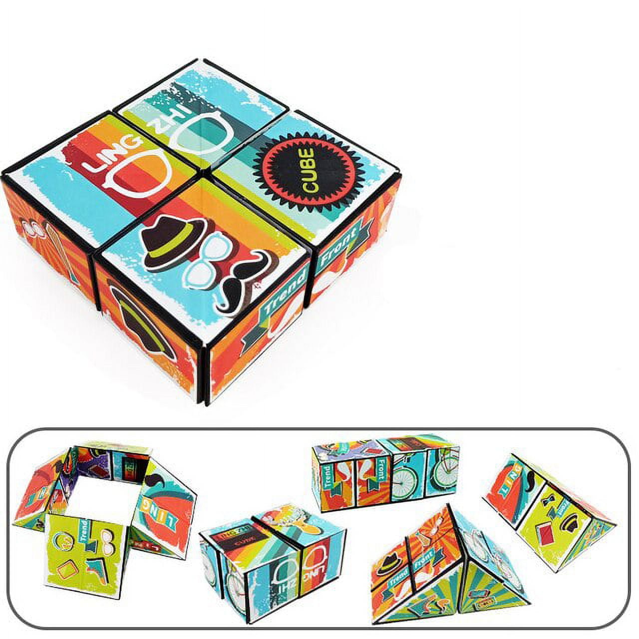 Extraordinary 3D Magic Cube Fidget Toy Puzzle Cube Antistress Adults ...
