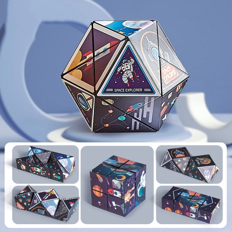 Extraordinary 3D Magic Cube Puzzle Fidget Toys Variety Geometric Shape ...