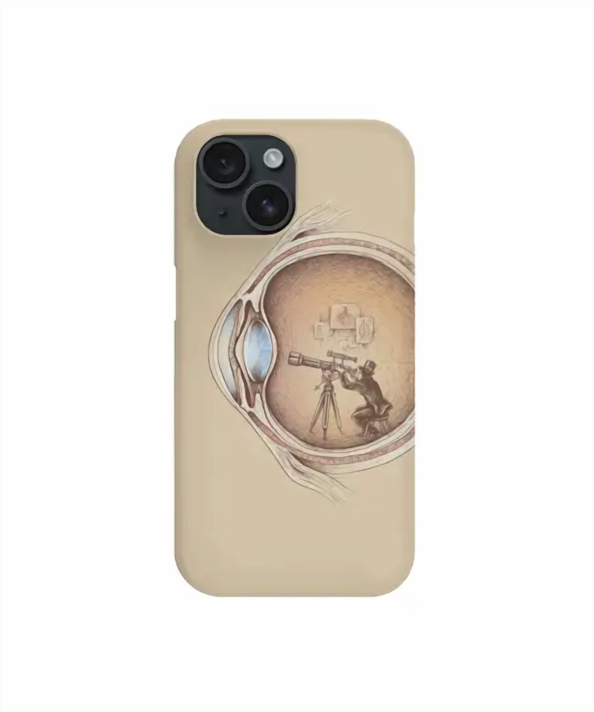 Extraordinary Observer Whimsical Character Phone Case for iPhone 11-17 ...