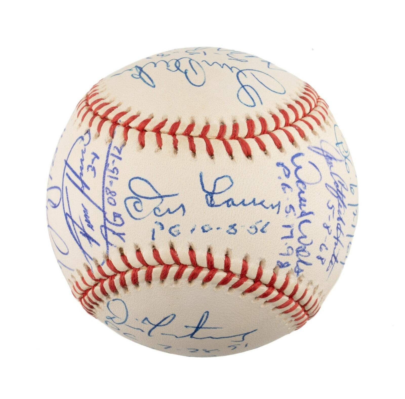 Extraordinary Perfect Game Pitchers Signed Baseball Complete With 18 ...