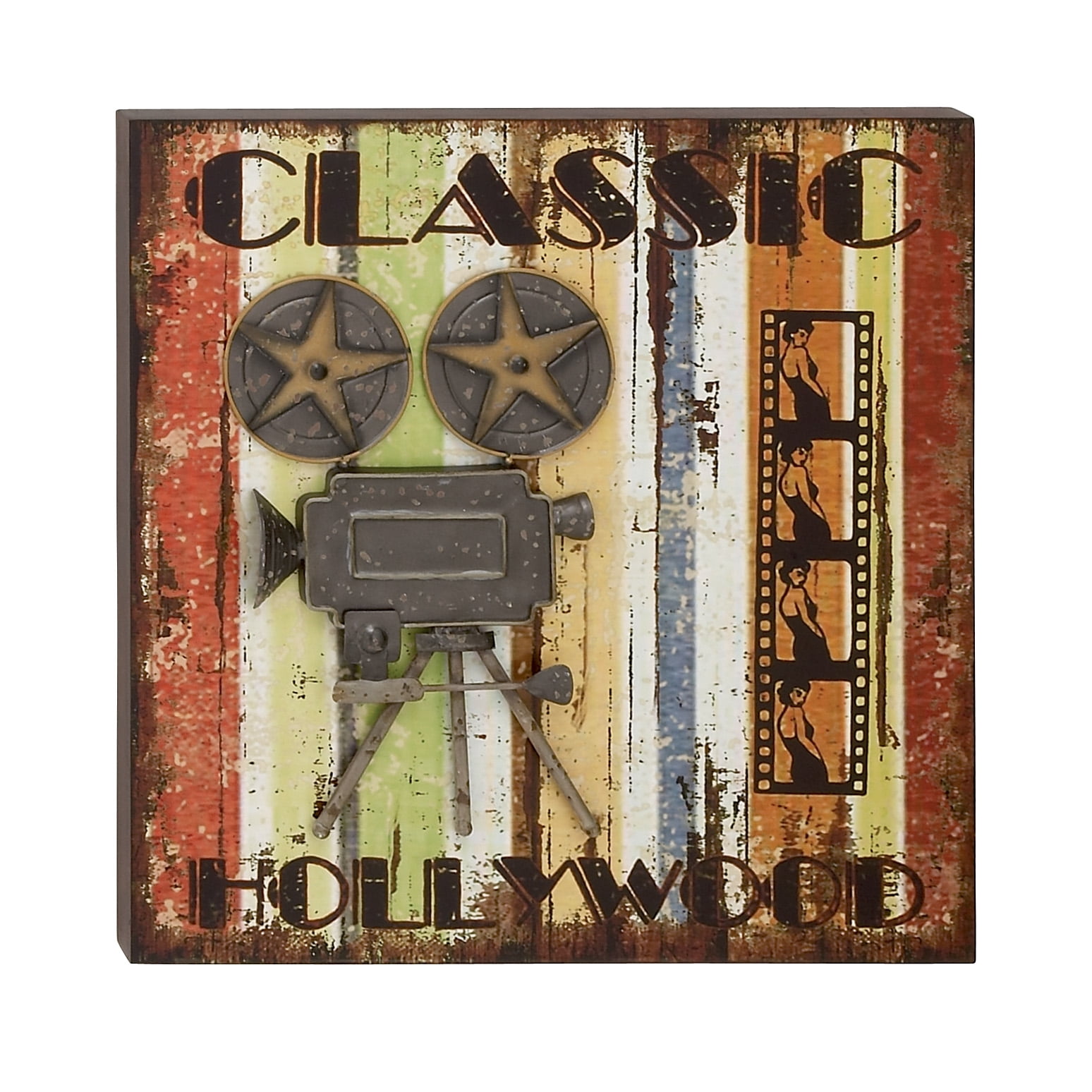 Extraordinary Wood Metal Movie Plaque - Walmart.com