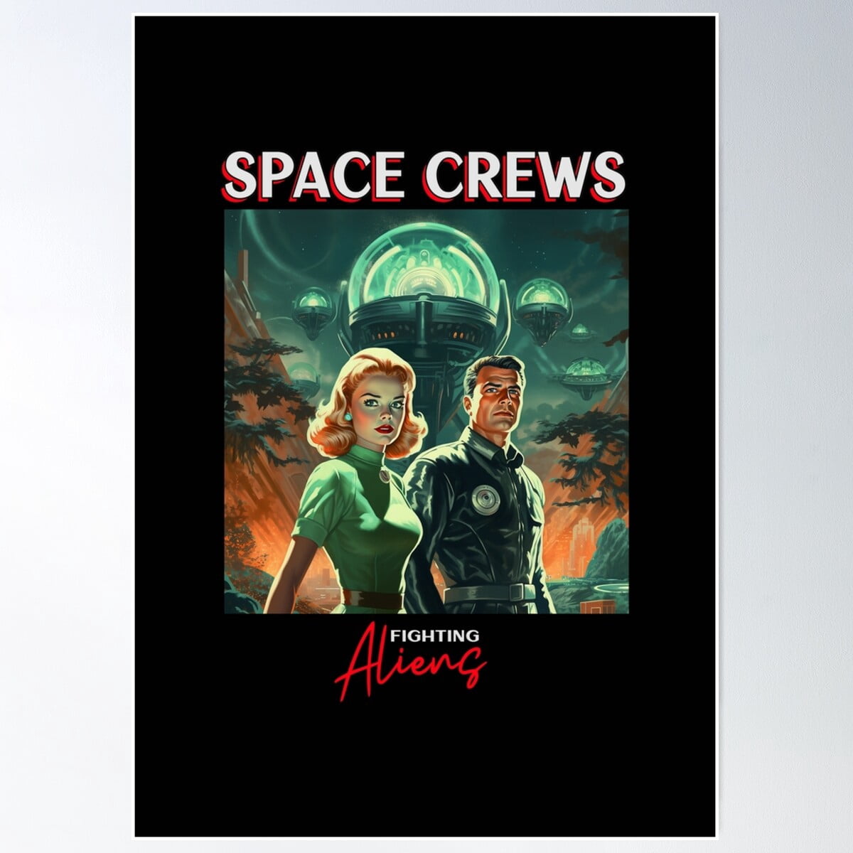 Extraterrestrial Allure - Alien Encounters Poster Wall Art, Modern Wall ...