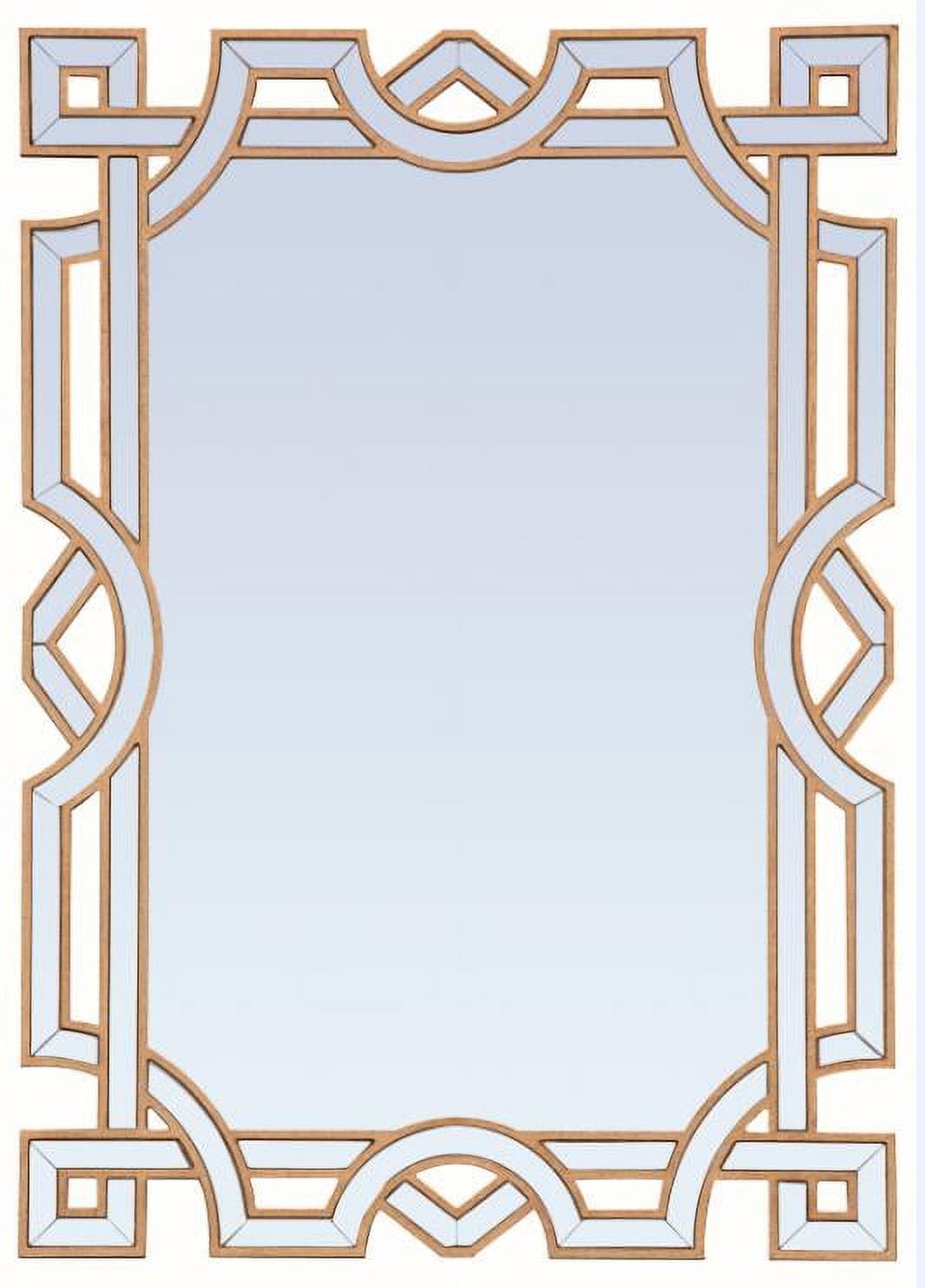 Extravaganza Mirror - Multi-Segmented Mirror with Gold Molding, Plain ...