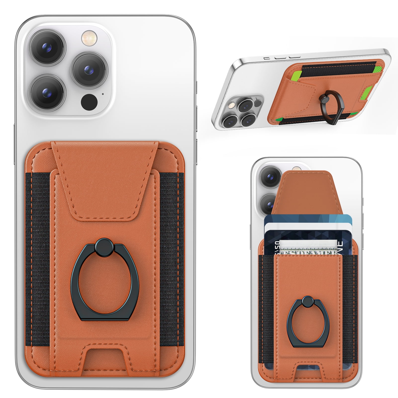 ExtreLife Magsafe Wallet with Grip Phone Stand, Magnetic Leather Card ...
