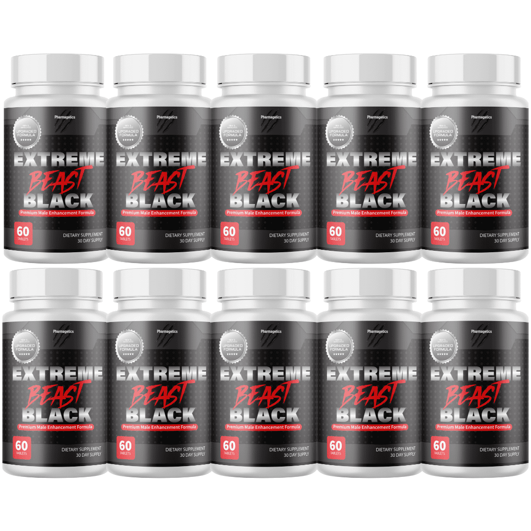 Extreme Beast Black Tablets Male Enhancement Formula Supplement - 10 Bottles - Walmart.com