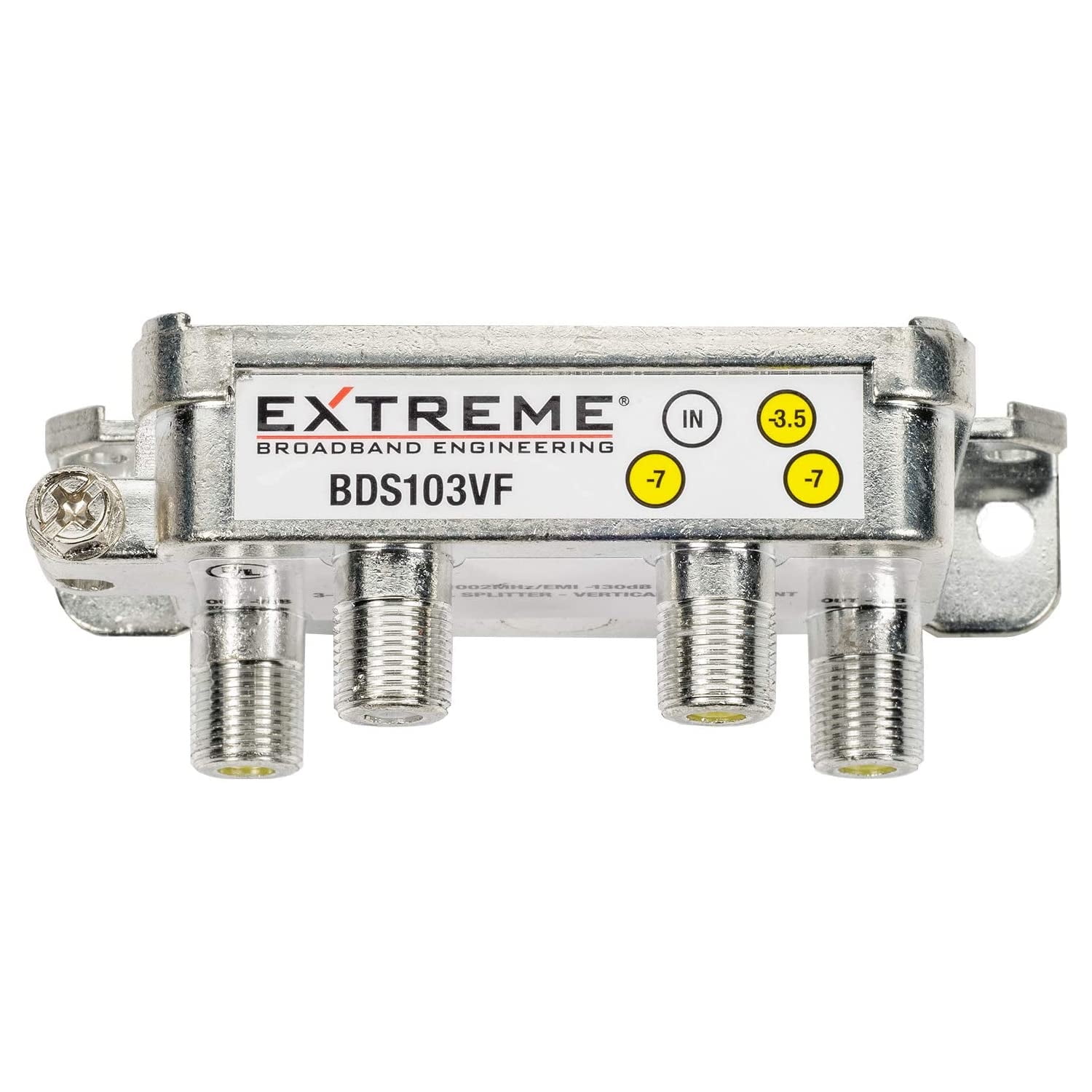Extreme Broadband BDS103VF 3-Way Digital Vertical Splitter -RG6 Coaxial ...