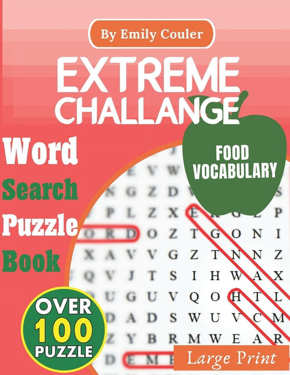 Extreme Challange Food Vocabulary: Word Search Puzzle Book - Food ...