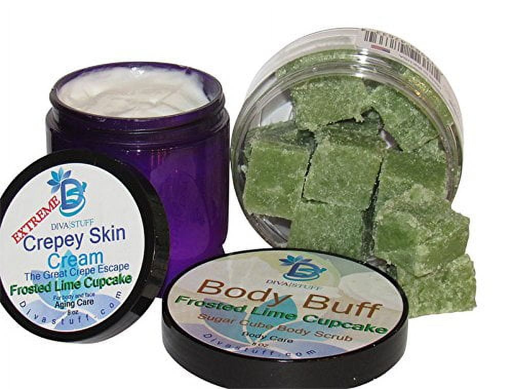 Extreme Crepey Skin Body & Face Cream & Exfoliating Sugar Scrub Set ...