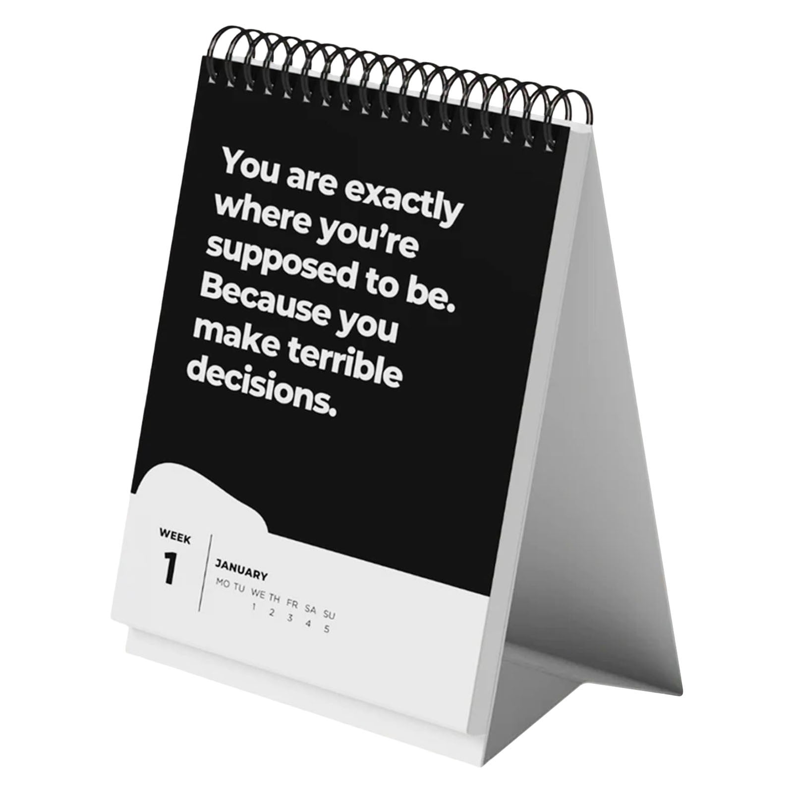 Extreme Demotivational Desk Calendar 2025: 52 Sarcastic Quotes, Sturdy ...