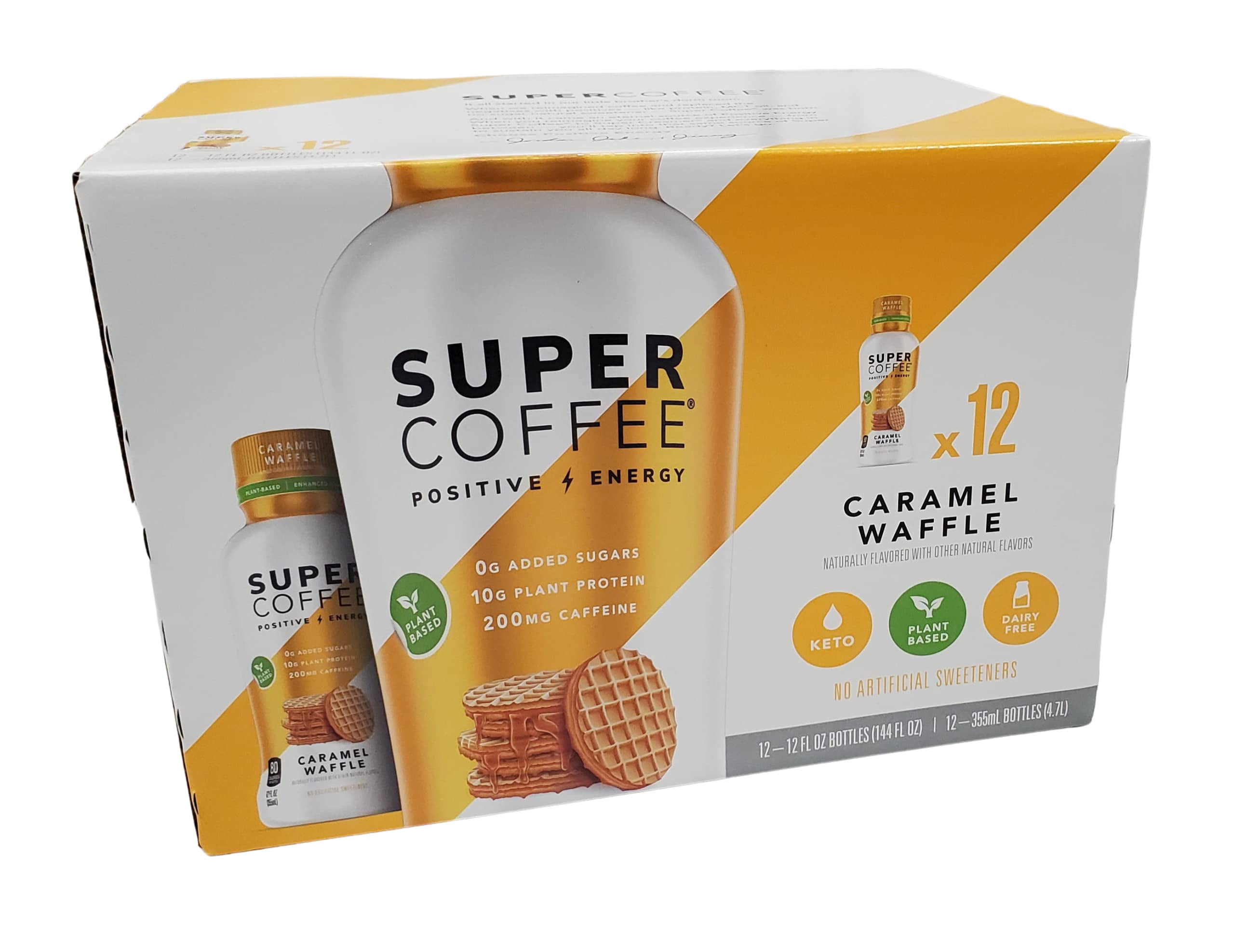 Extreme Energy Super Coffee Protein Drink, 12oz Bottles, 12 Pack ...