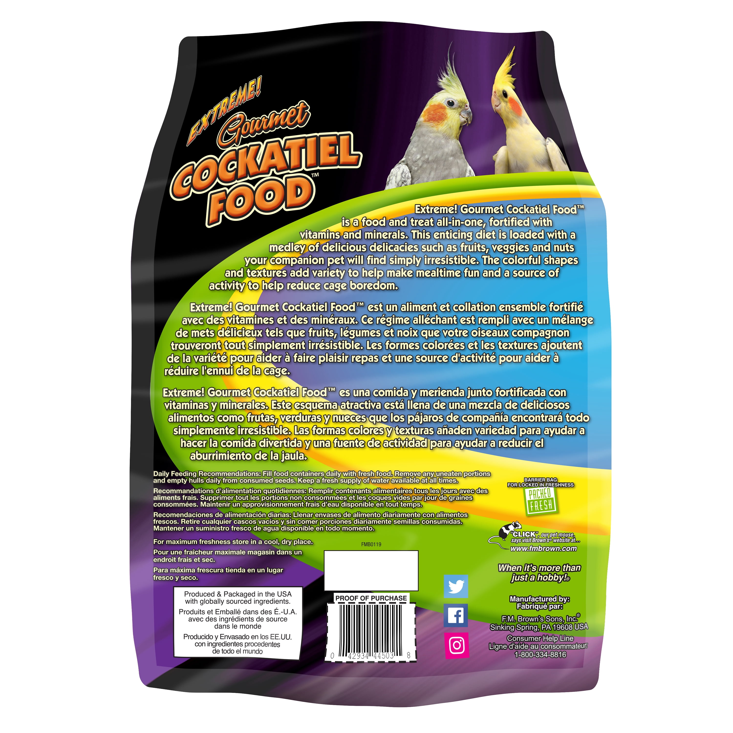 Extreme! Gourmet Cockatiel Food, 5 lb. - Walmart.com