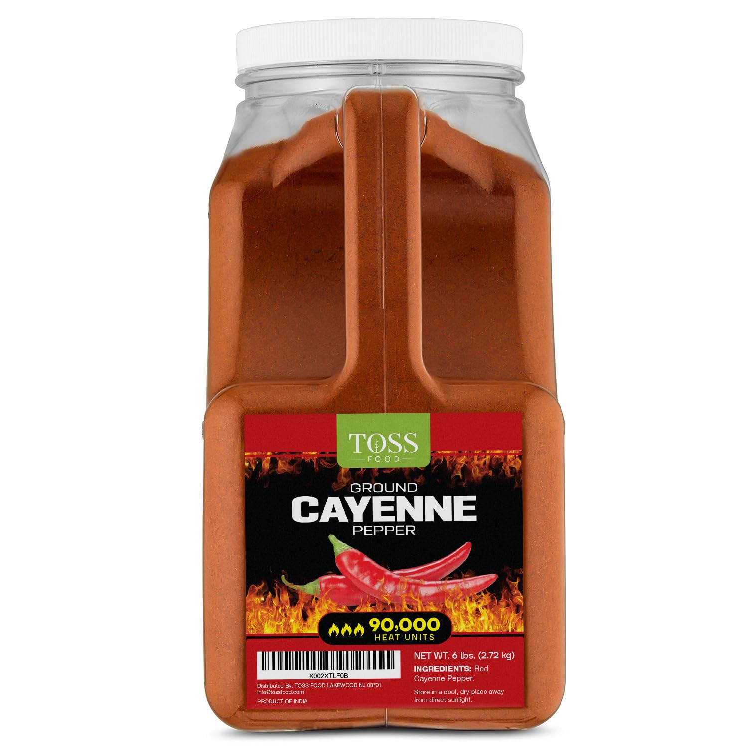 Extreme Hot Cayenne Pepper BCF26 Powder Bulk 90,000 Heat Units 6 LB ...