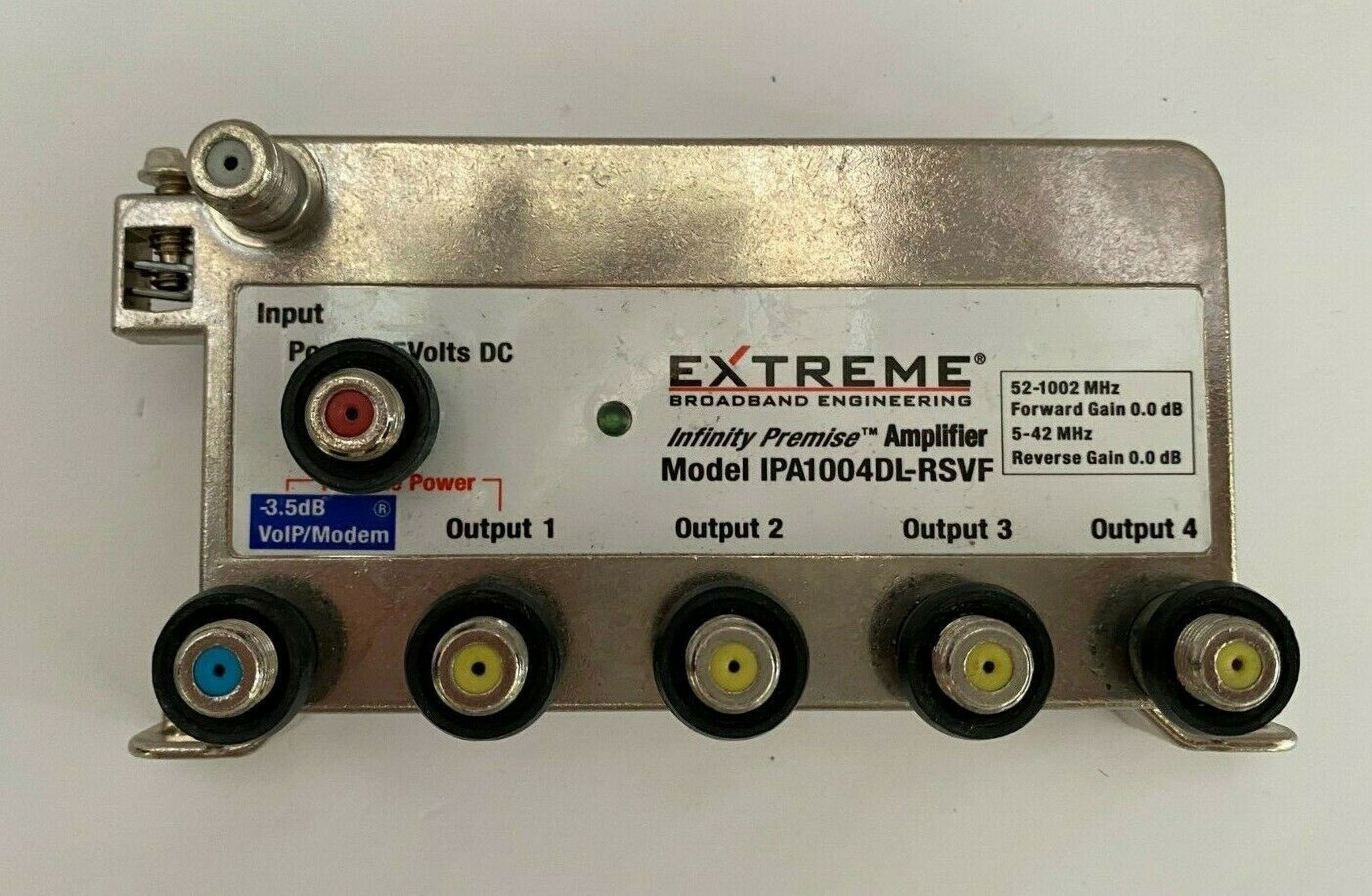 Extreme IPA1004DL-RSVF 5 Ports Broadband Engineering Infinity Premise Amplifier - Walmart.com