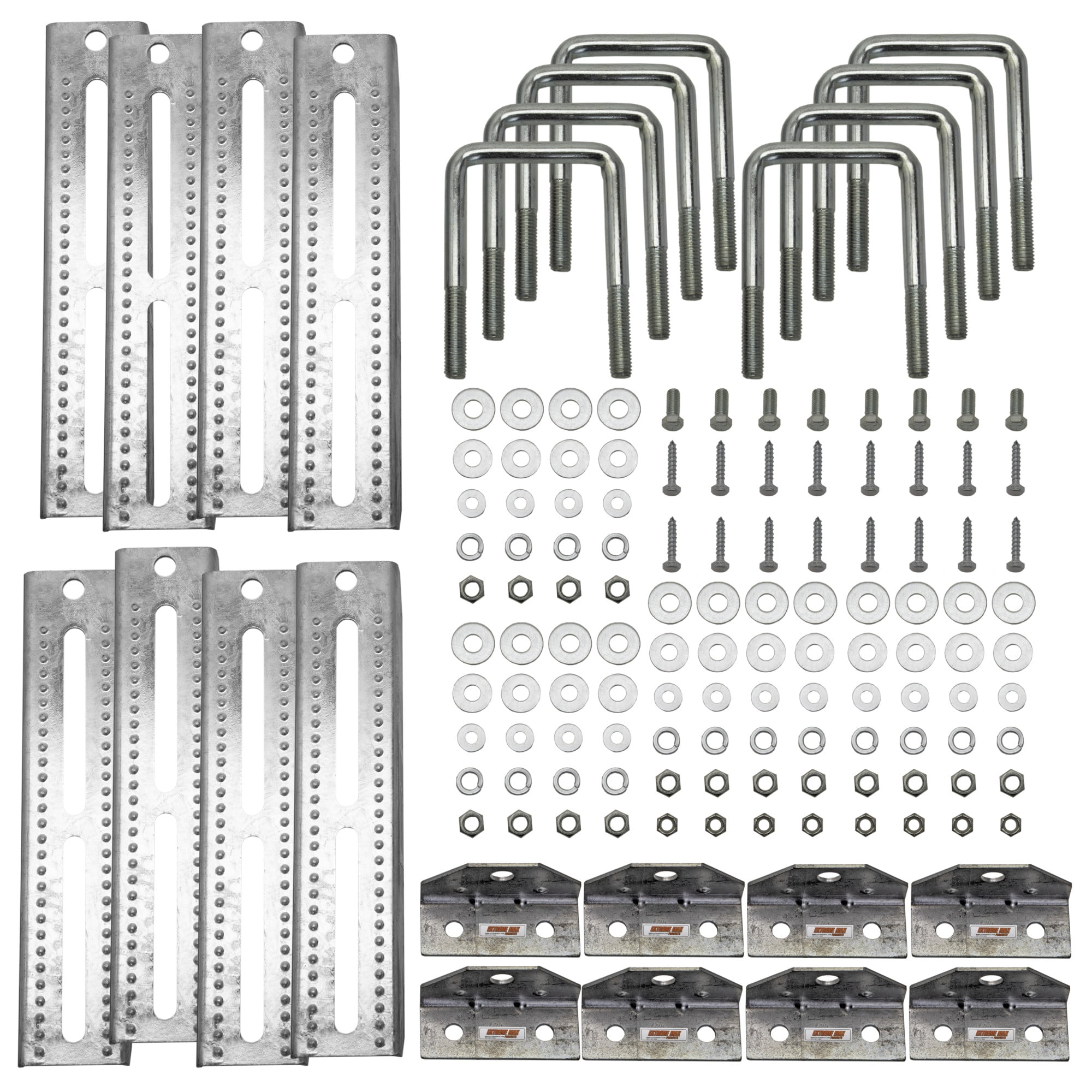 Extreme Max 12in Galvanized Swivel-Top Bunk Bracket with Hardware for ...