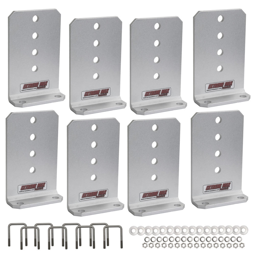 Extreme Max 3006.7115 Vertical Pontoon Bunk Bolster L-Bracket - Set of ...