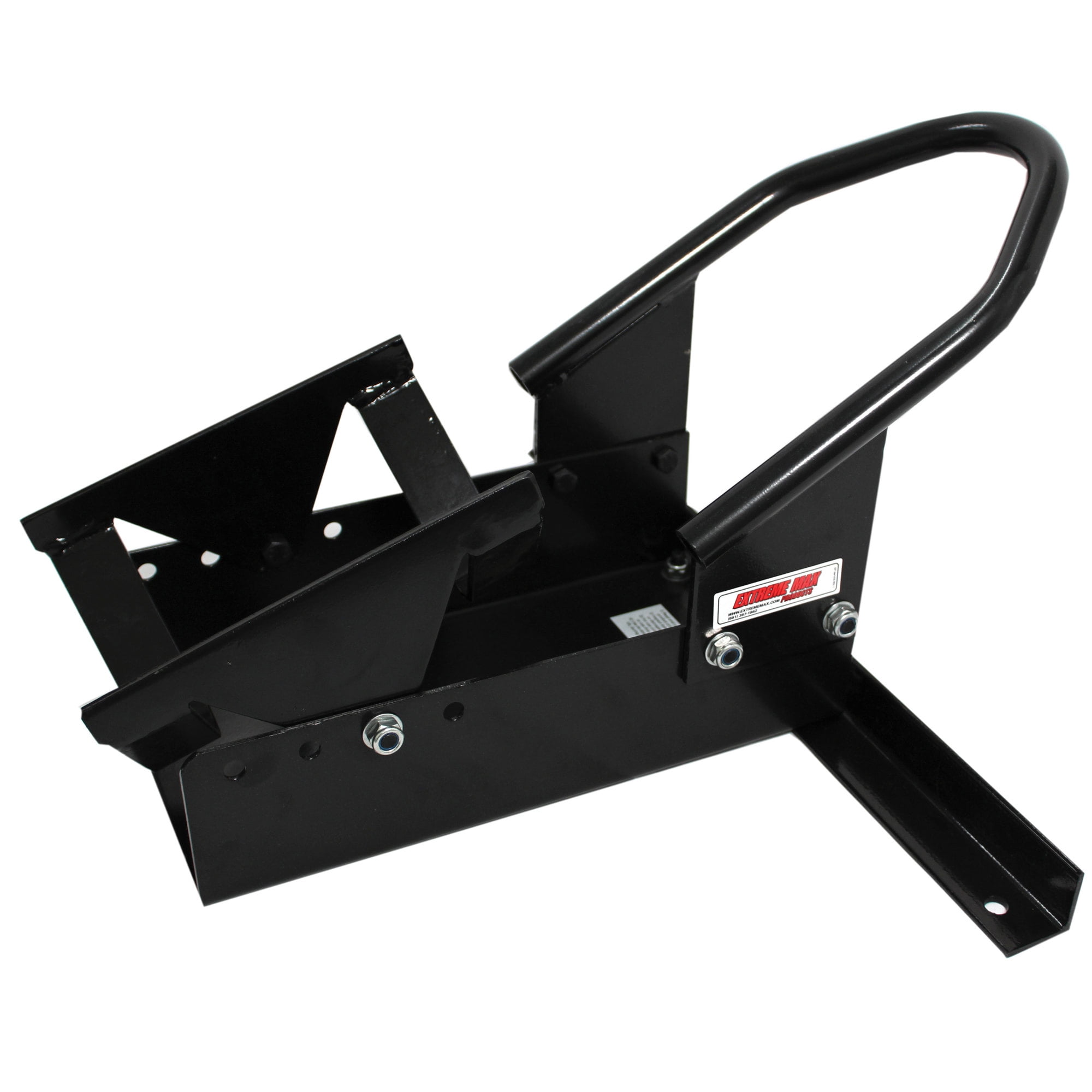 Extreme Max 5001.5010 Motorcycle Wheel Chock with Pivoting Cradle and ...