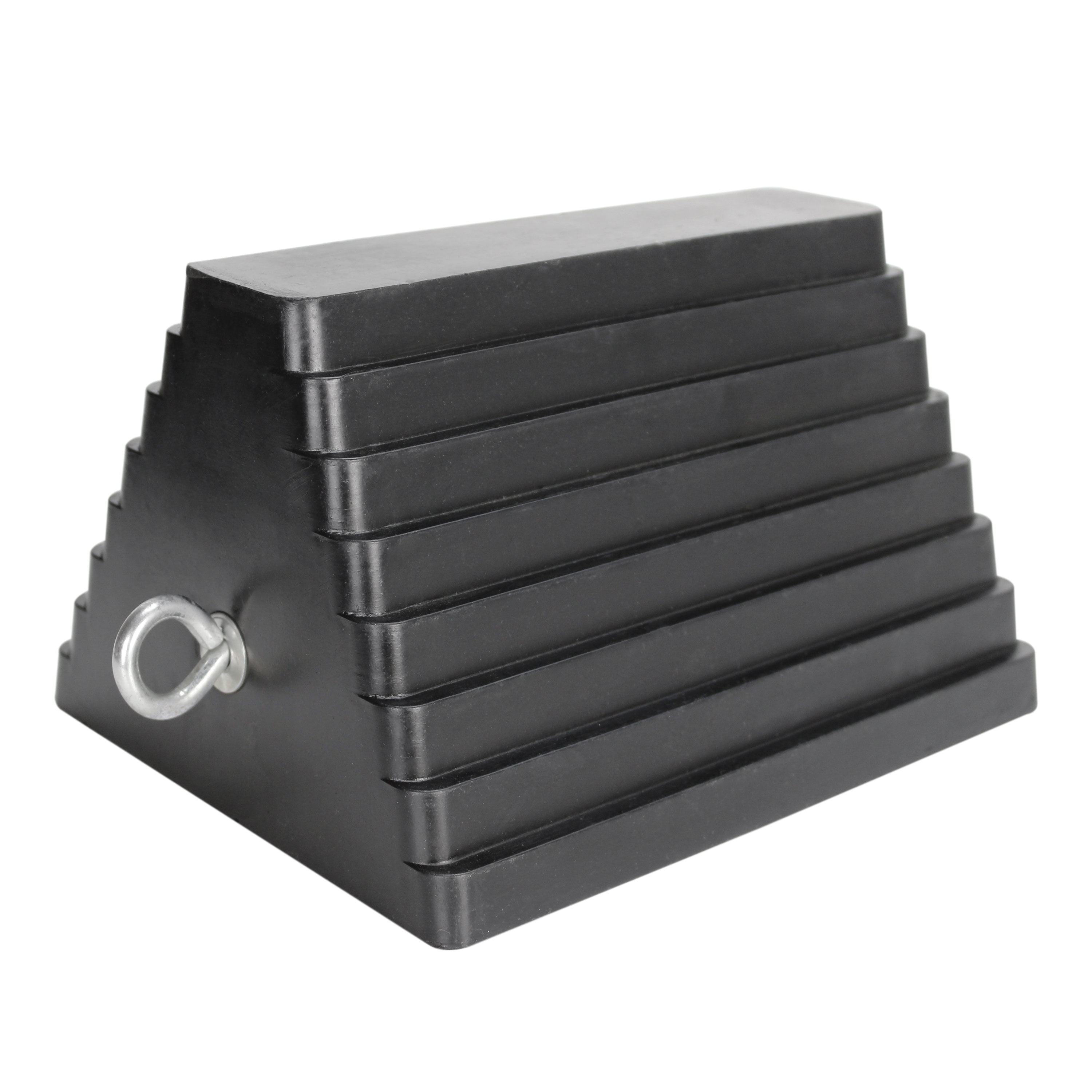 Extreme Max 5001.5775 Heavy-Duty Rubber Wheel Chock with Eyebolt ...