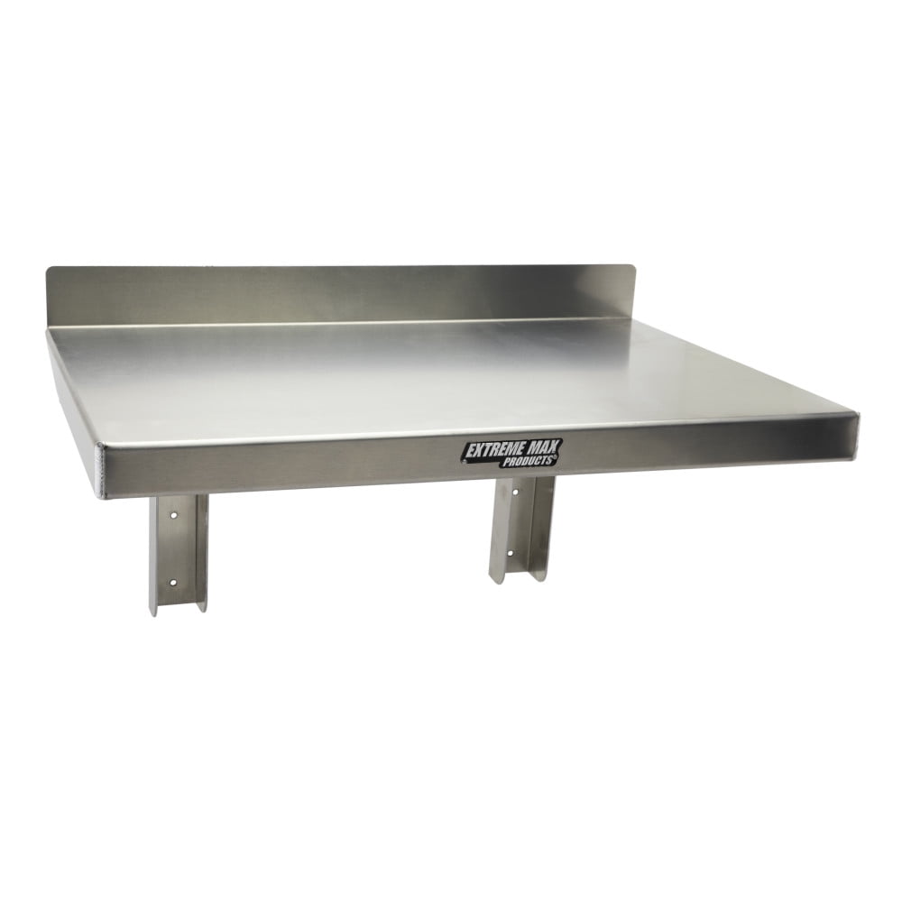 Extreme Max 5001.6314 Wall-Mounted Folding Aluminum Work Bench for ...