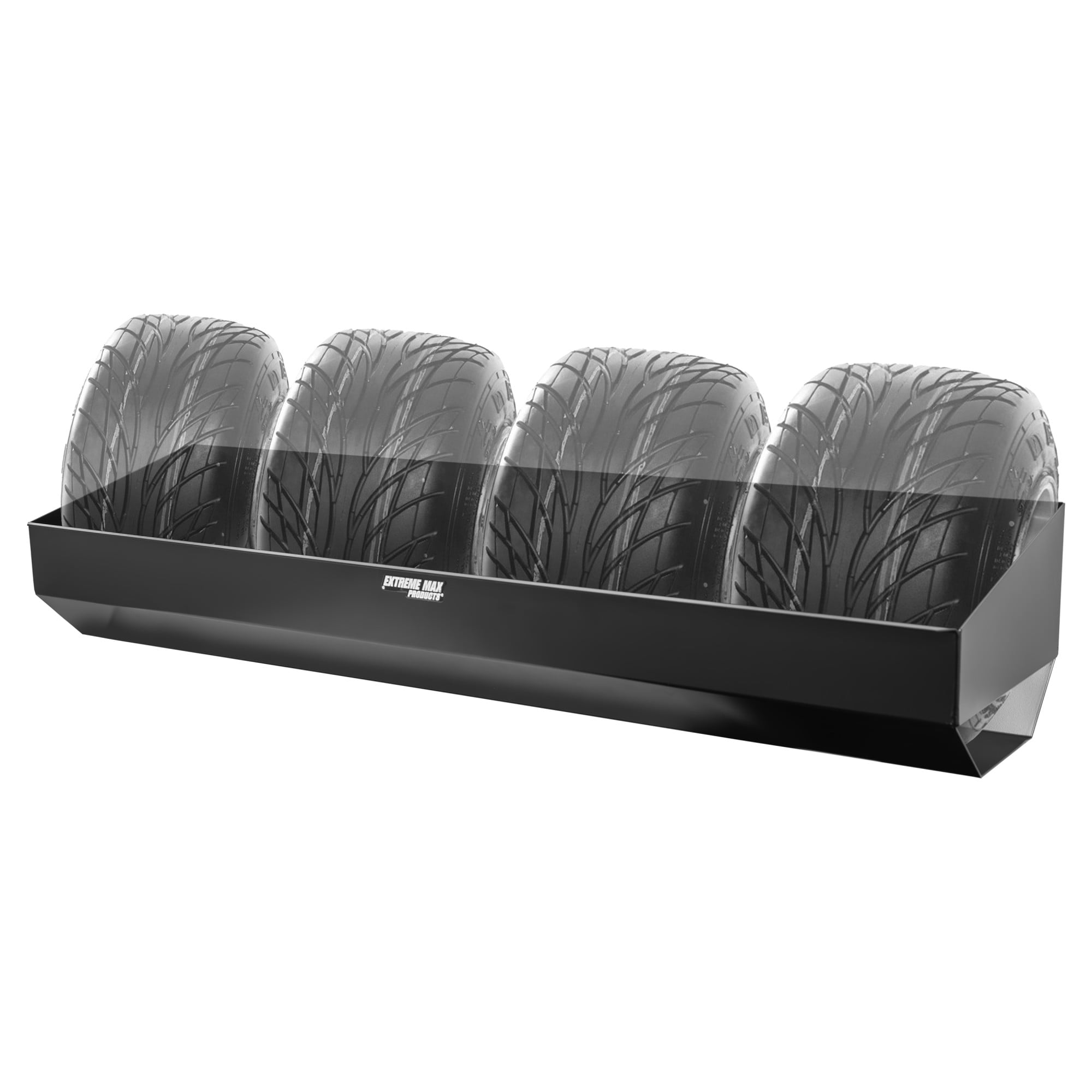 Extreme Max Wall-Mount Aluminum Go Kart Tire Rack for Trailer, Garage ...