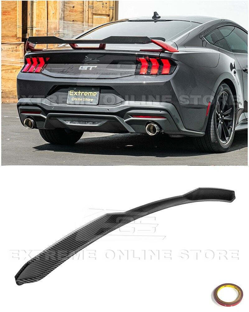 Carbon Fiber Rear Spoiler for 2024-Present Mustang with GT Performance ...