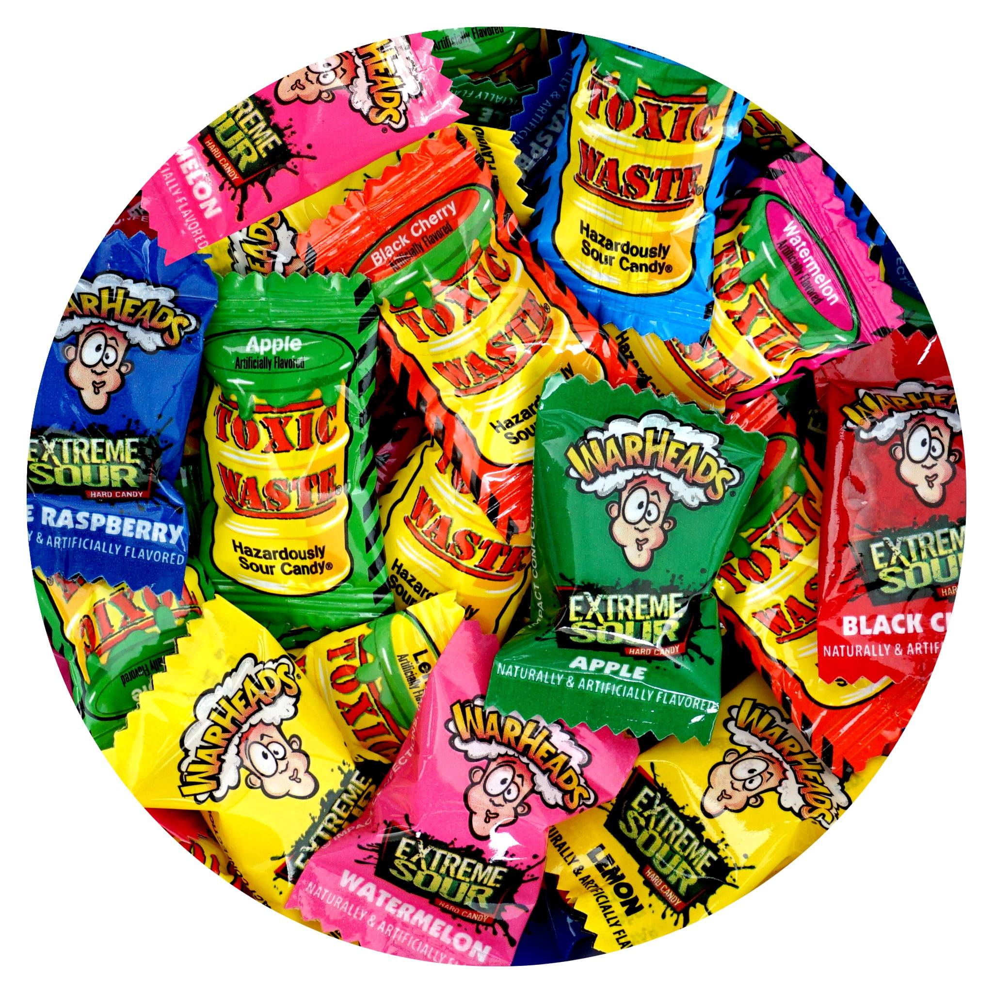 Extreme Sour Candy Variety Pack, 2 Pound Bag, Sour Candy Bulk, Assorted ...