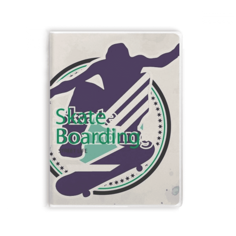 Extreme Sports Athletes Skate Boarding Illustration Notebook Gum Cover ...