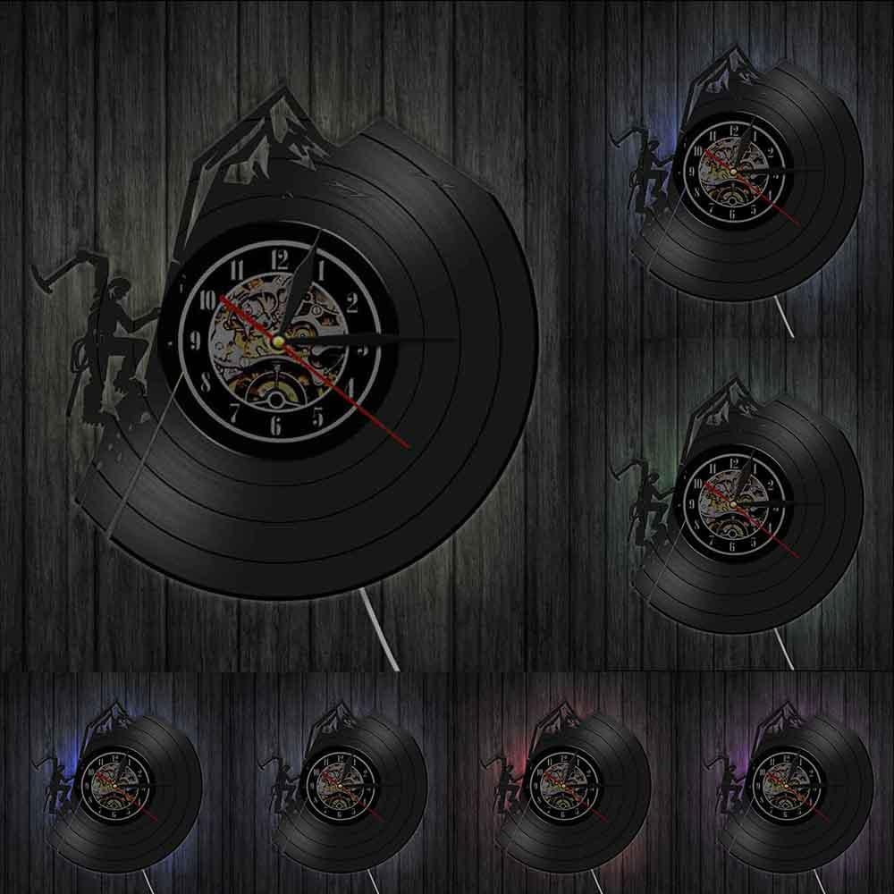 Extreme Sports Mountain Climbing Vinyl Record Clock Hiking Adventure ...