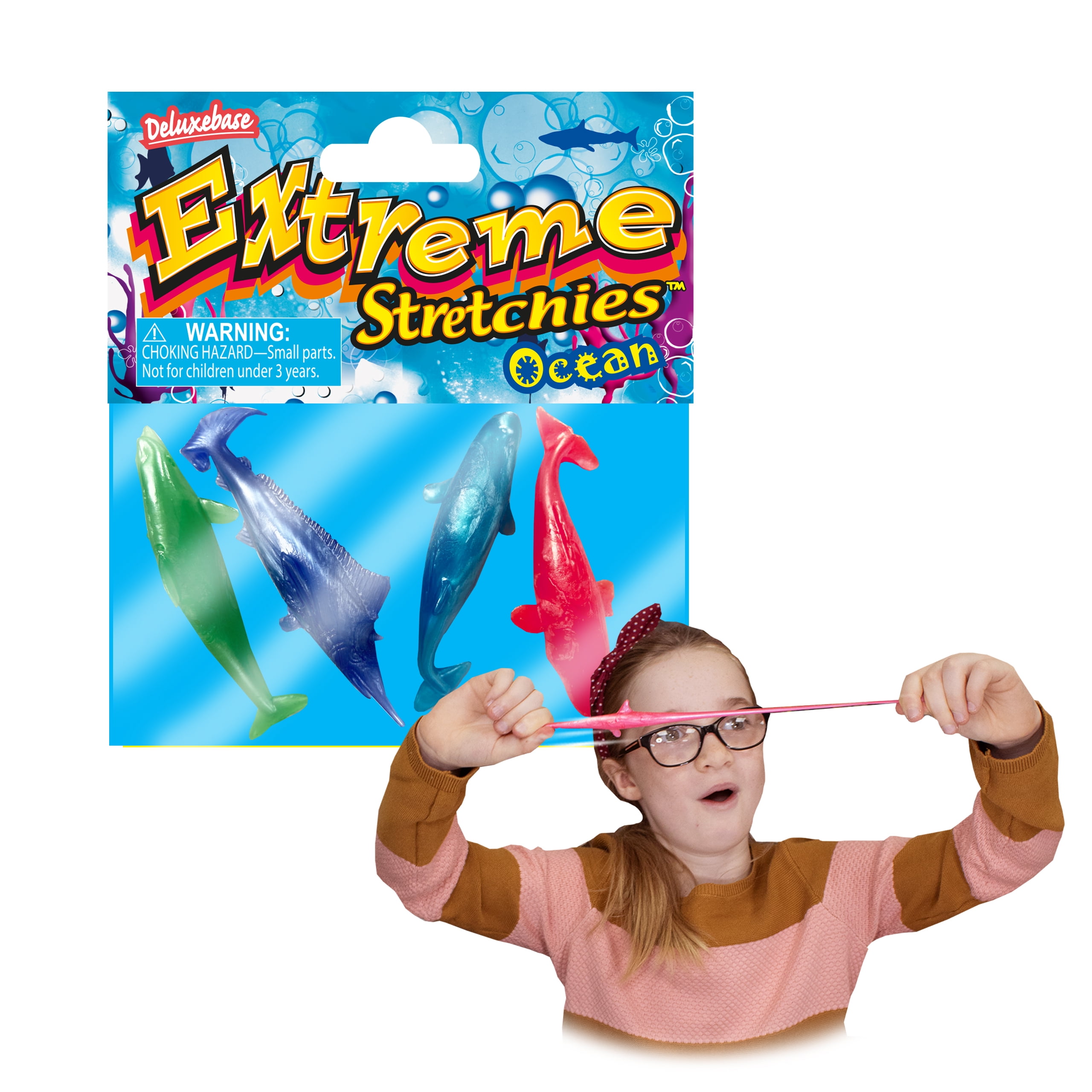 Extreme Stretchies - Ocean from Deluxebase. Pack of 4 Small Sea Life ...