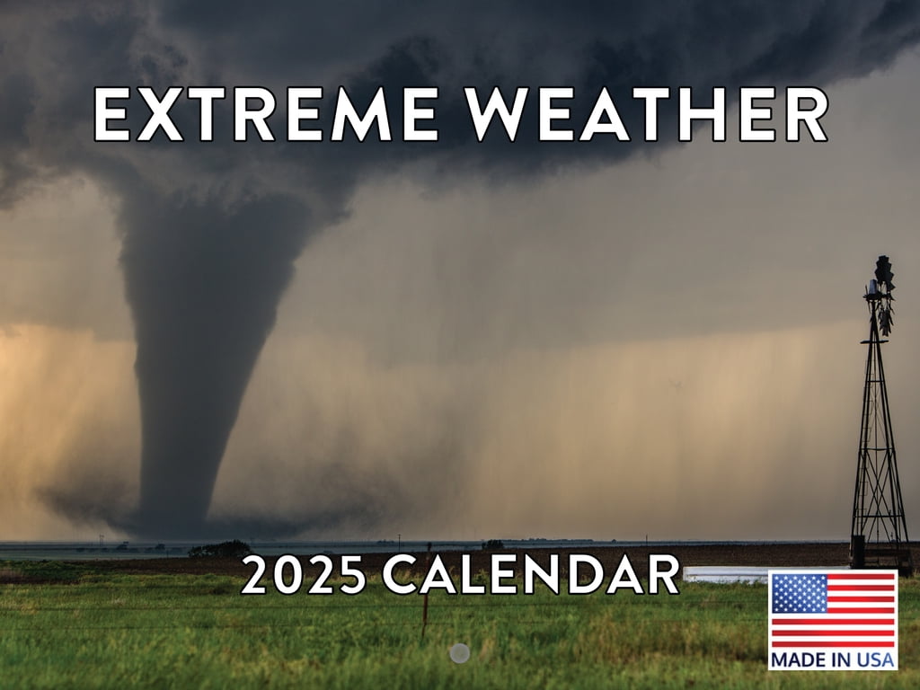 Extreme Weather Calendar 2025 Tornado Storms Monthly Wall Calender 12 ...