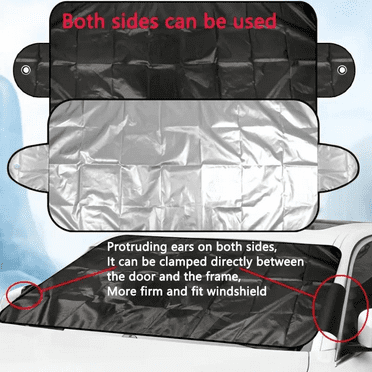 iMounTEK 86"x43" Windshield Cover for Summer, Large Size Windshield ...