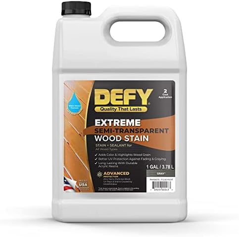 Extreme Wood Stain and Sealer in One - 1 Gallon Semi-Transparent ...