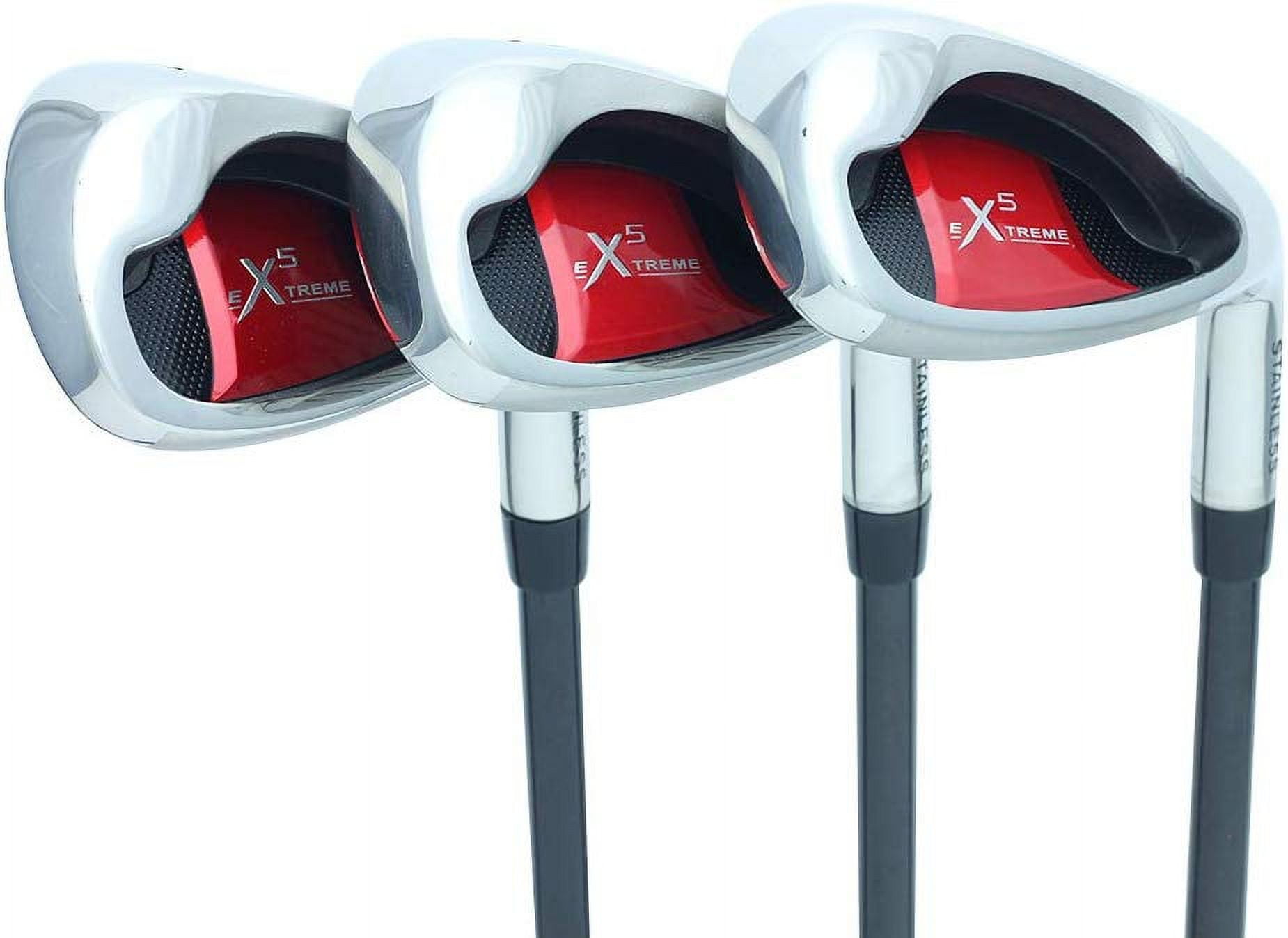 Extreme X5 Big and Tall Golf Club Set, Right Handed Steel Wedges, 52 ...