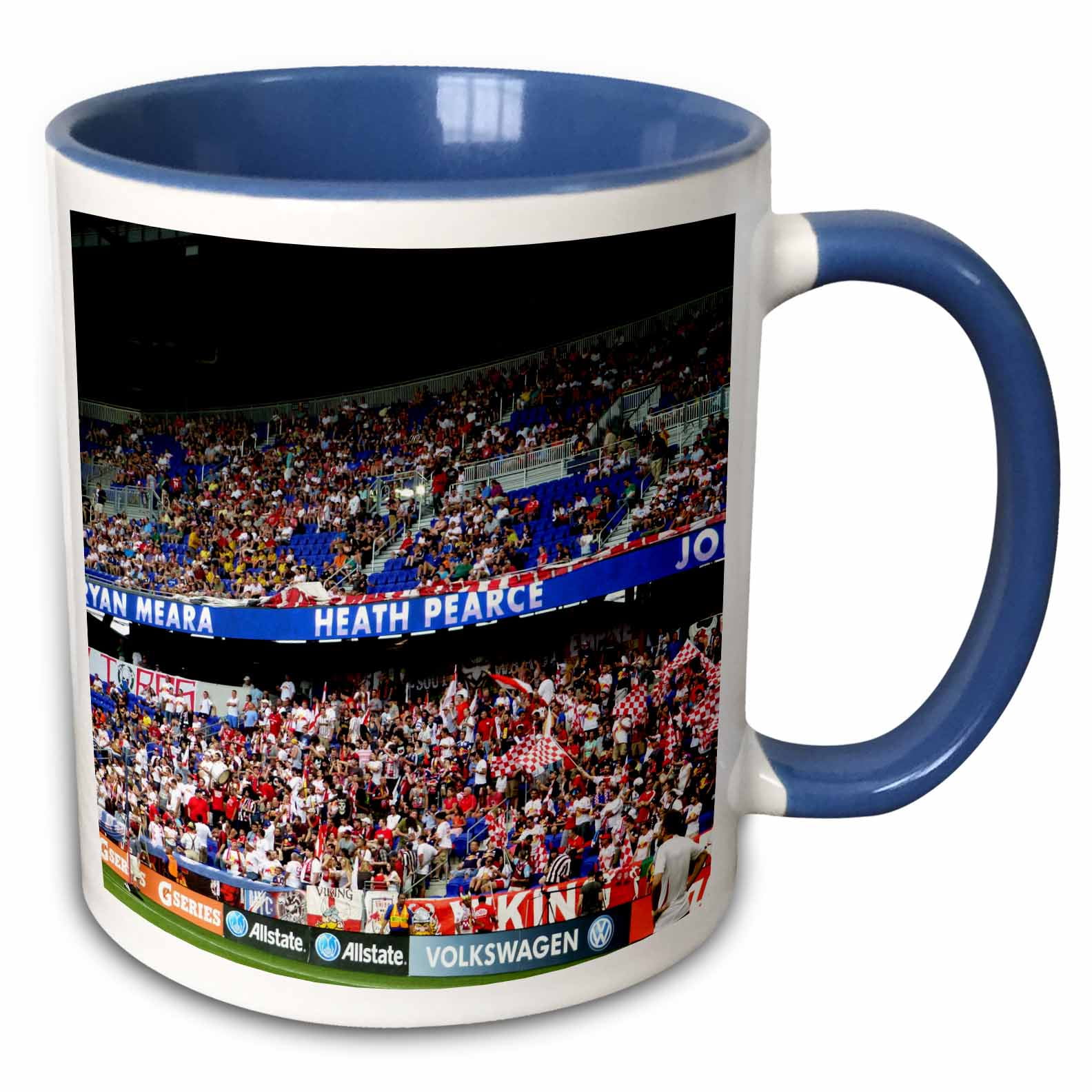 3drose, Extremely Dedicated Red Bulls Soccer Fans, 15oz Two-tone Blue ...