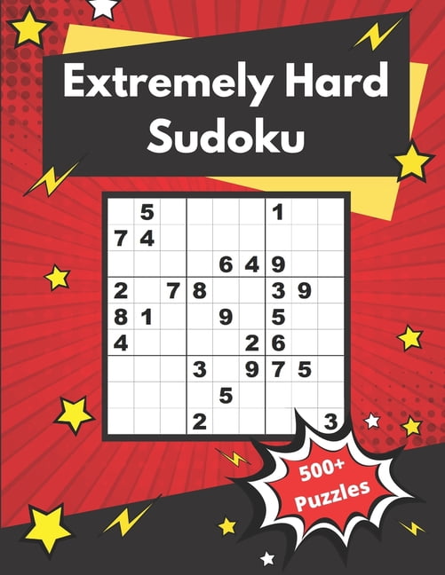 Extremely Hard Sudoku: 500+ Difficult Sudoku Puzzles for adults ...