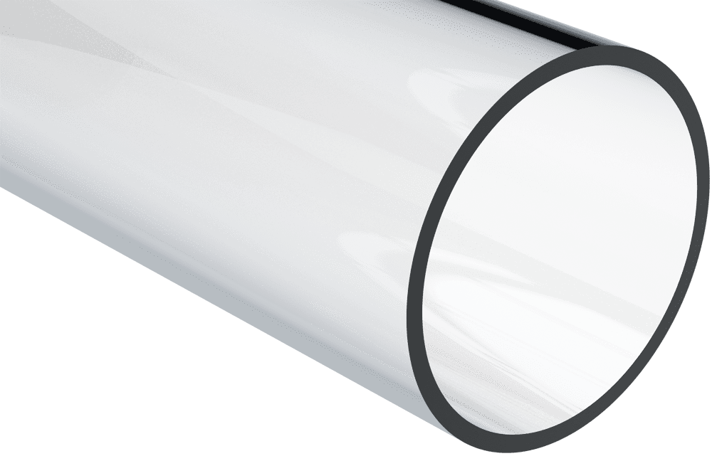 Extruded Acrylic Rigid Round Tube, Clear, 4-1/2" ID x 5" OD x 48" L ...