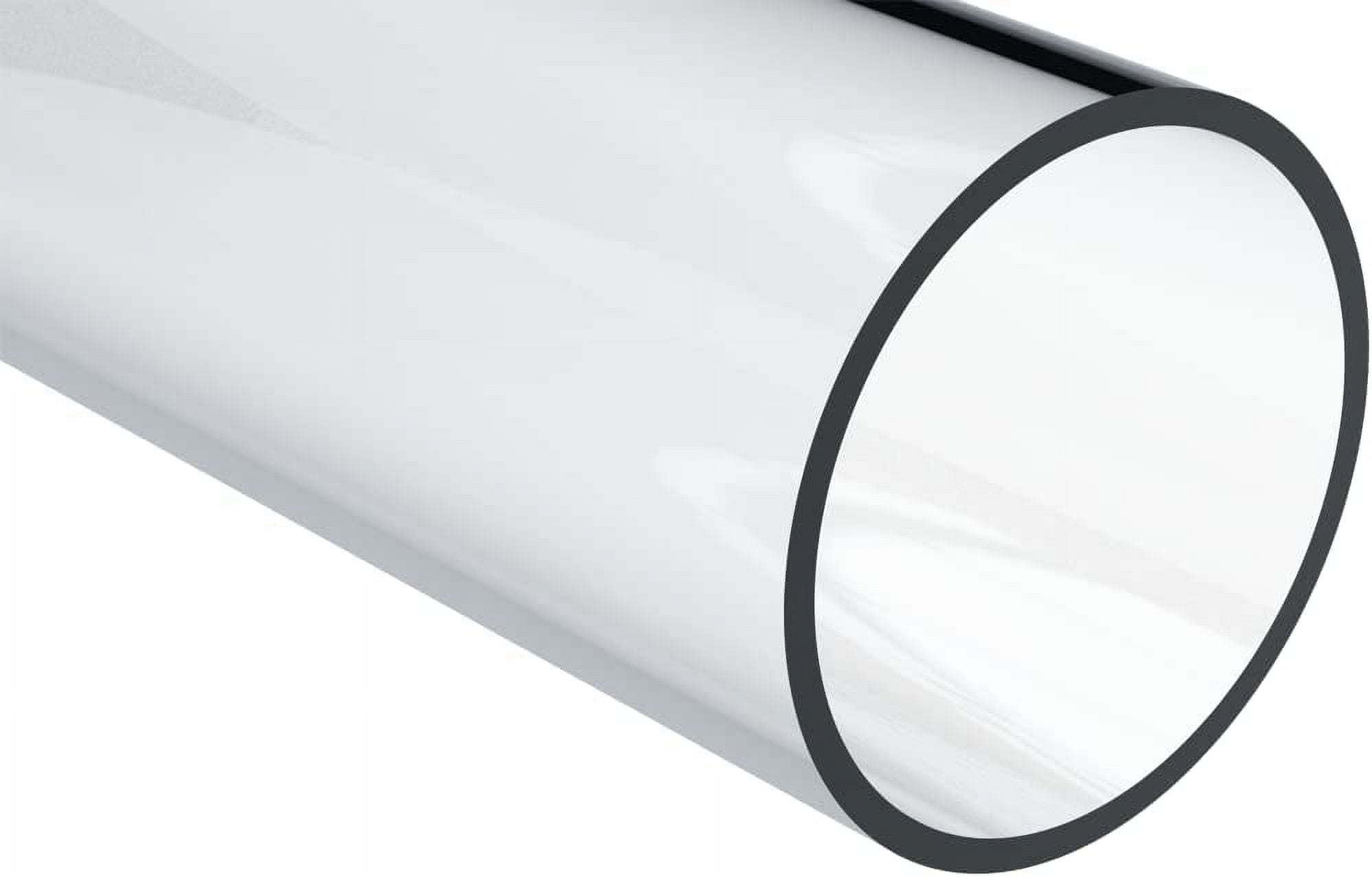 Extruded Acrylic Rigid Round Tube, Clear, 4-1/4" ID x 4-1/2" OD x 24" L ...