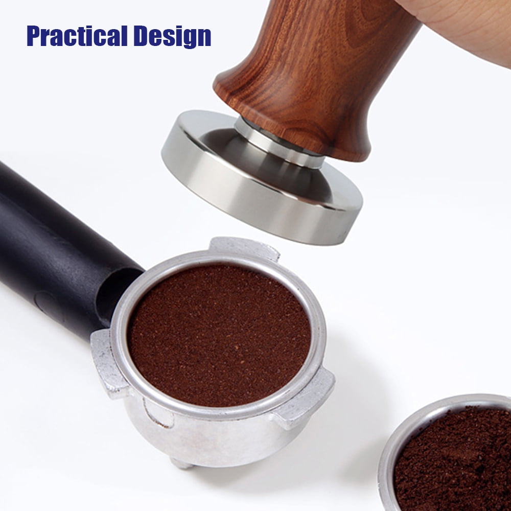 Extruder,Wooden Handle With Espresso Stainless Tamper Stainless Handle ...