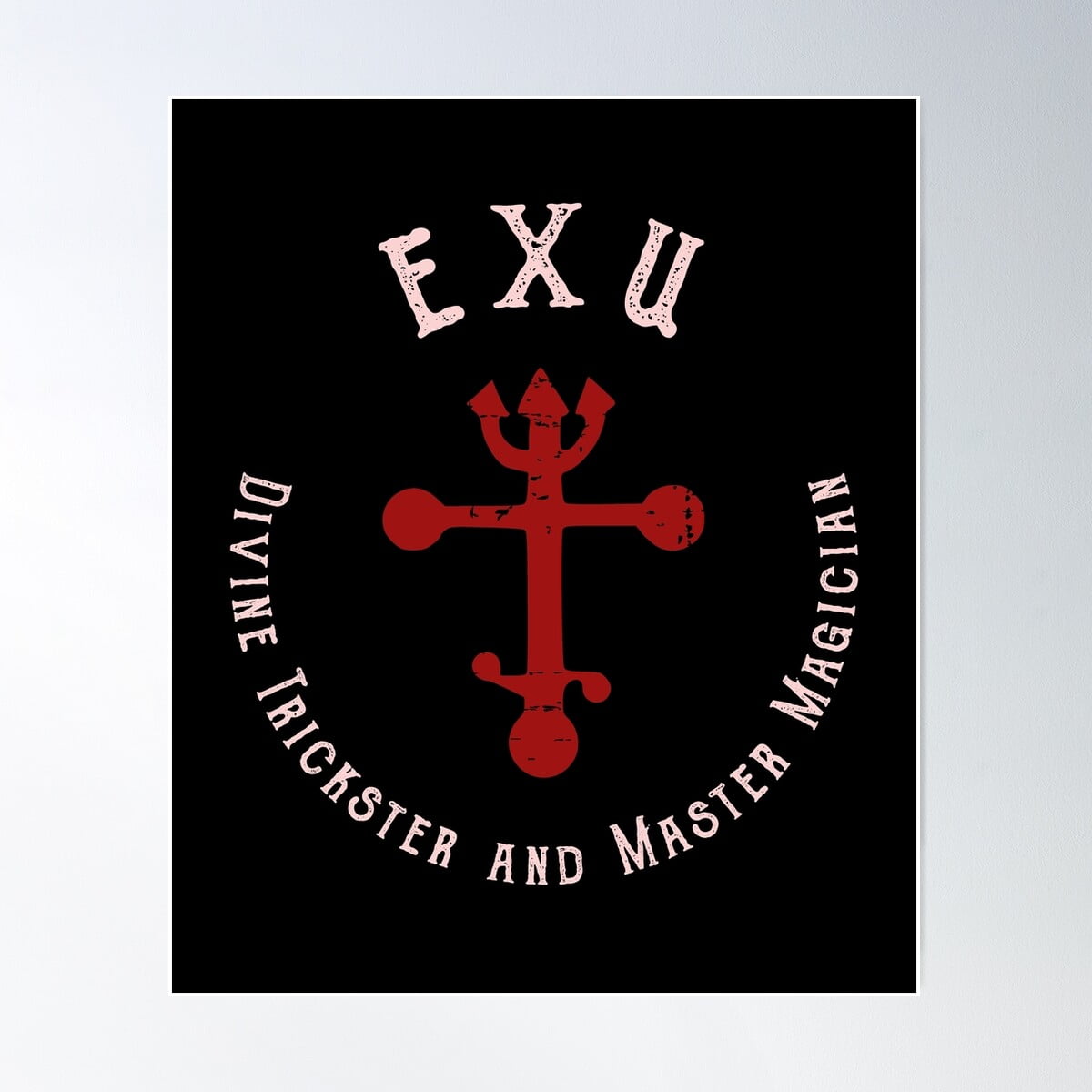 Exu Divine Trickster And Master Magician Poster Wall Art, Modern Wall ...