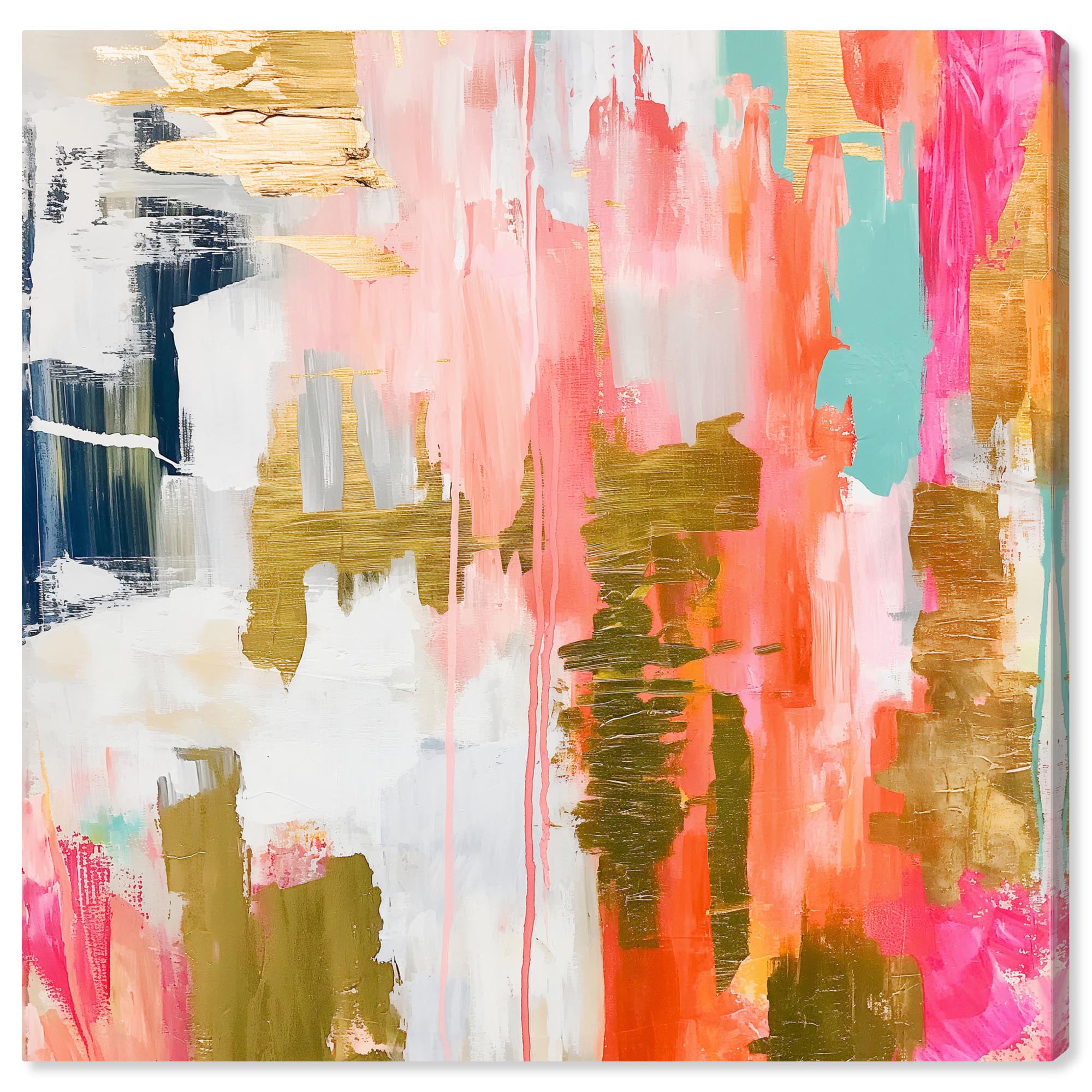 Exuberant Hues I Canvas Colorful Spring Art by Art Remedy, Gallery ...