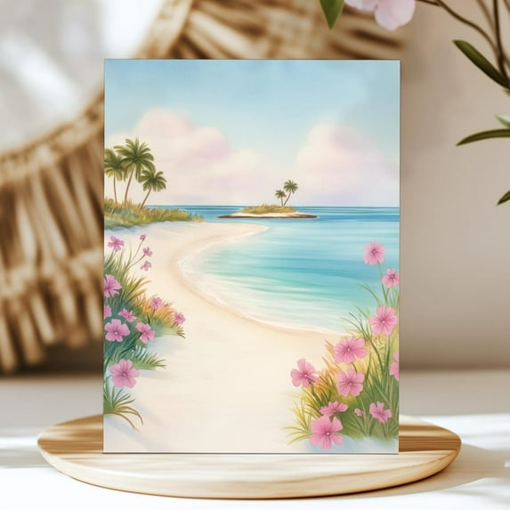 Exuma Cays Print, Bahamas Tropical Beach Wall Art, Caribbean Island ...