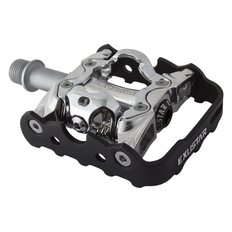 Exustar PM86 Clipless MTB Pedals SPD 9/16" Chromoly Spindle Alloy Body ...