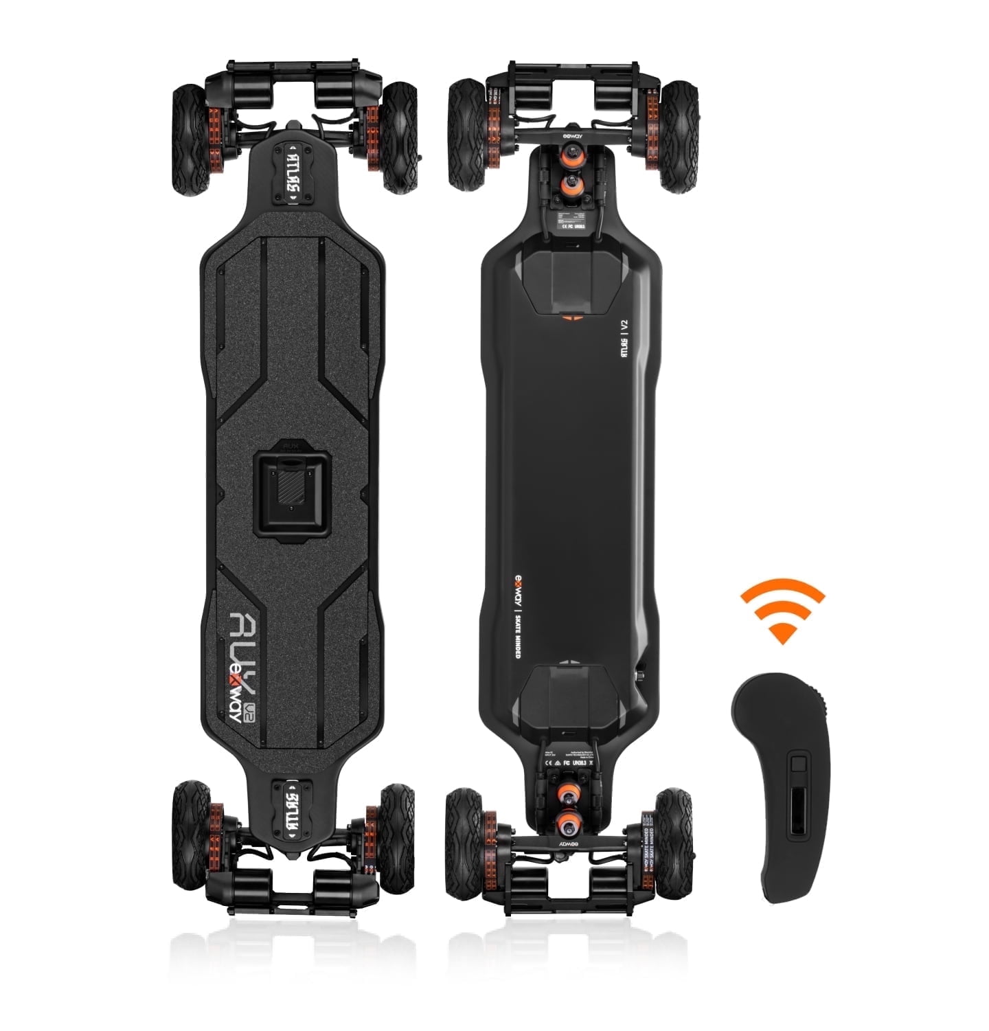 Exway Atlas All-Terrain Off Road Electric Skateboards, Top Speed of 35 ...