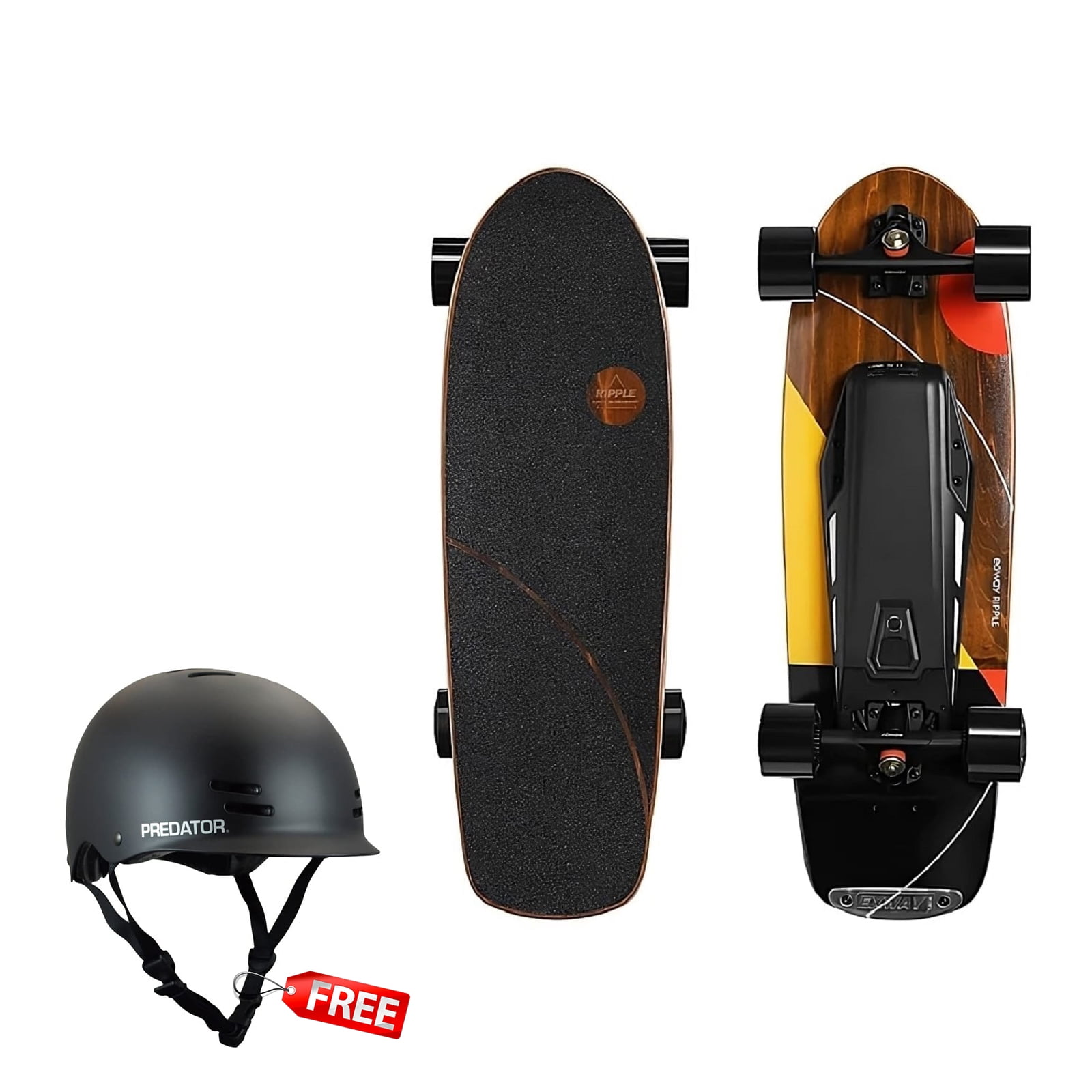 Exway Ripple ER Electric Skateboard with Remote, Top Speed 22 mph 13.5 ...