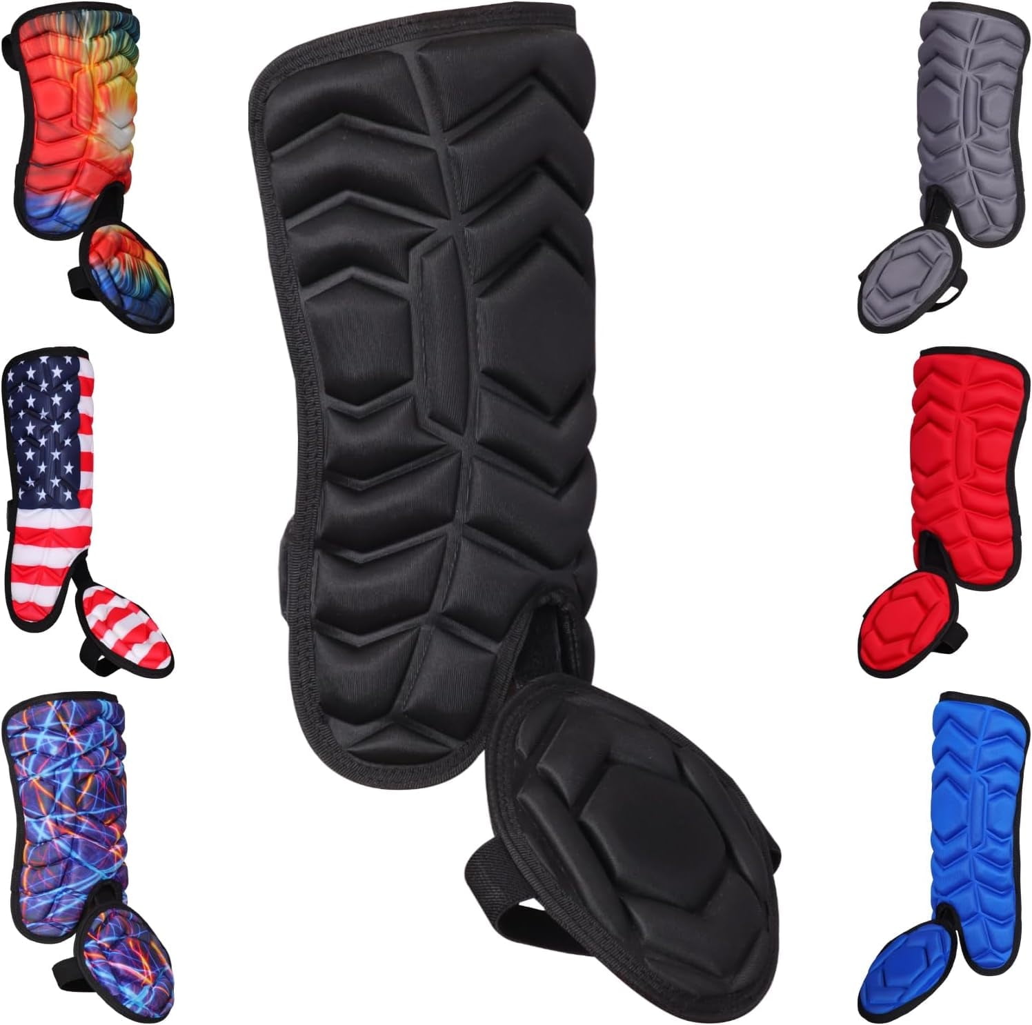 Exxact Sports Batter's Baseball Leg Guard with Adjustable Straps, Shin ...