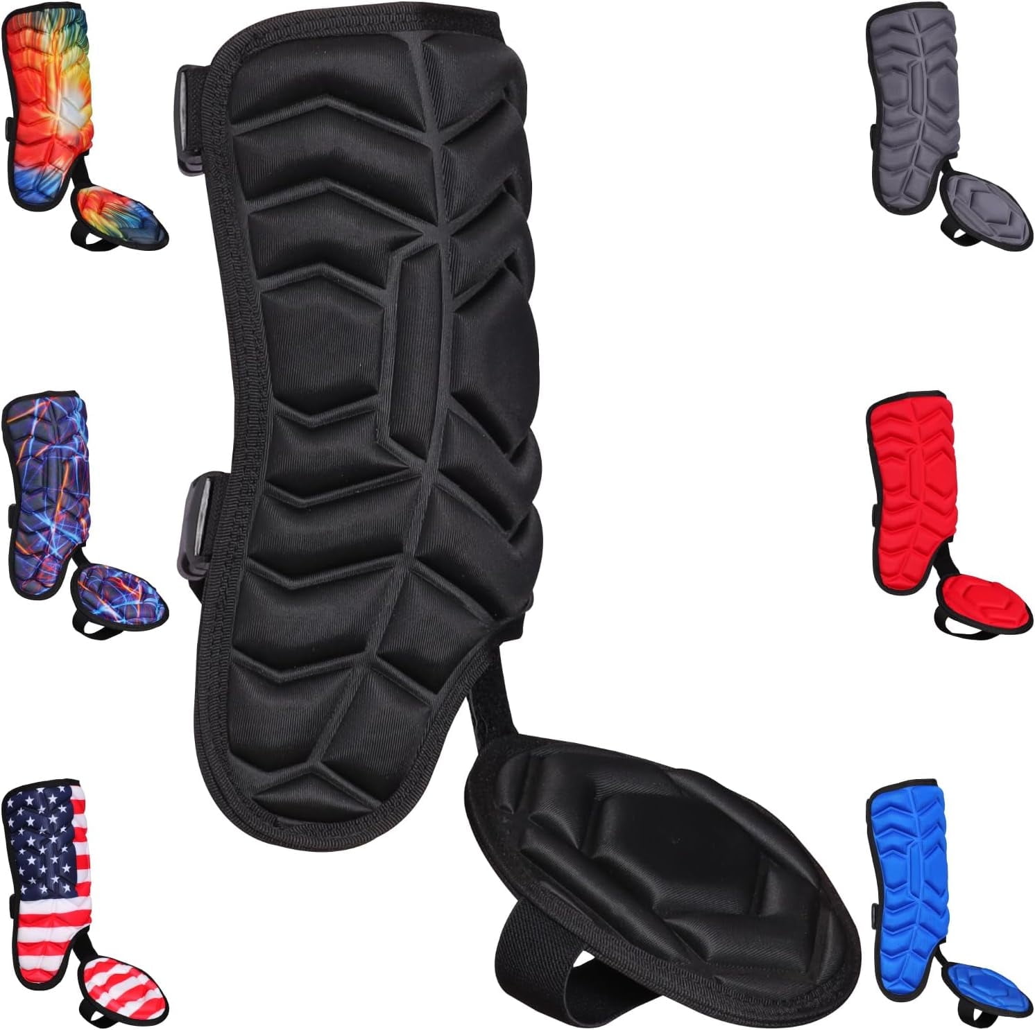 Exxact Sports Batter's Baseball Leg Guard with Adjustable Straps, Shin ...