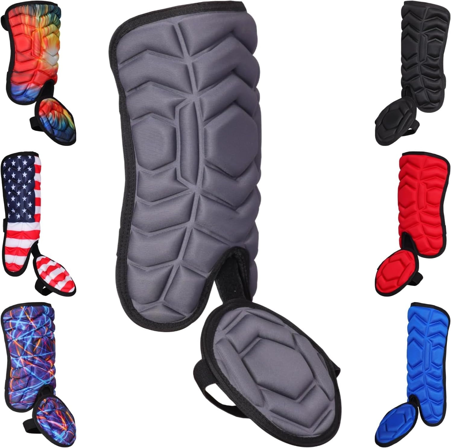 Exxact Sports Batter's Baseball Leg Guard with Adjustable Straps, Shin ...