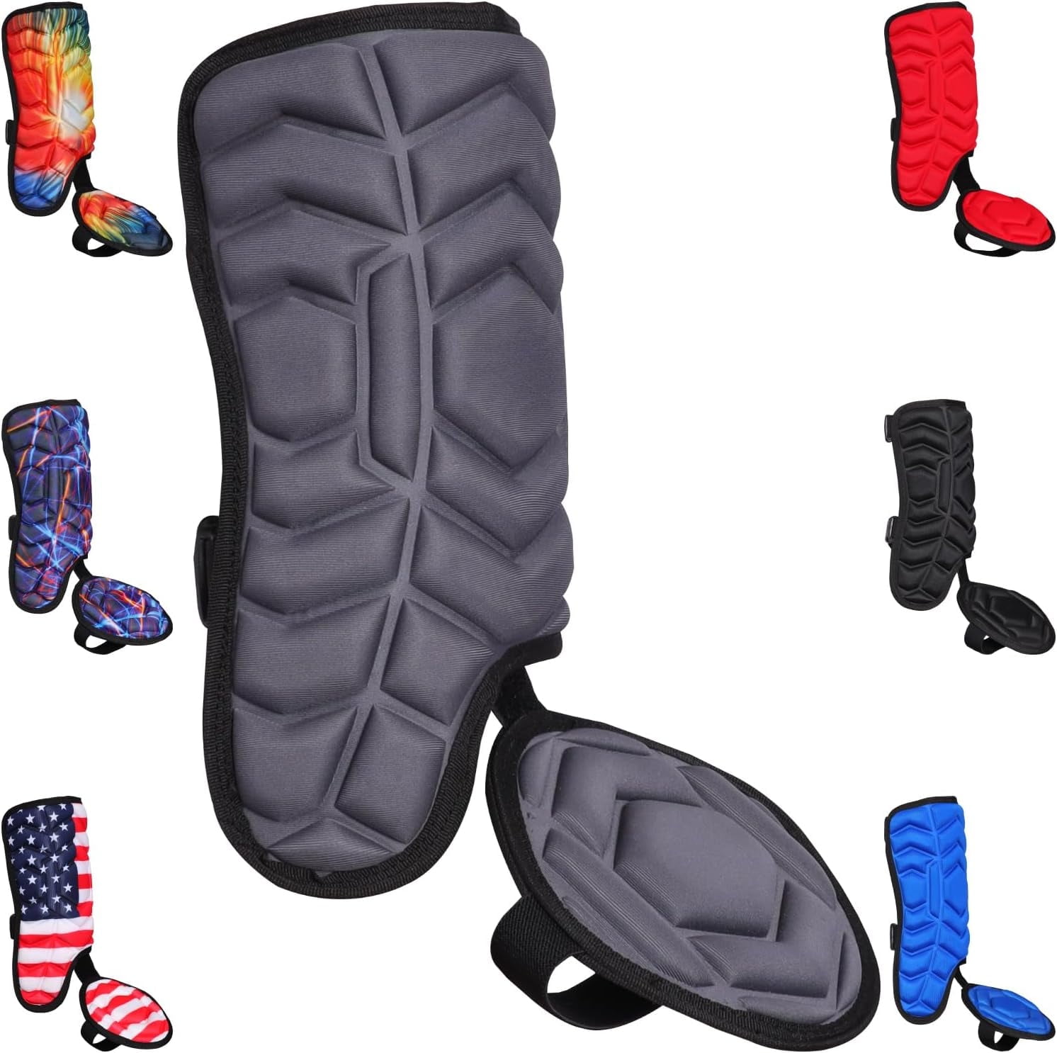 Exxact Sports Batter's Baseball Leg Guard with Adjustable Straps, Shin ...